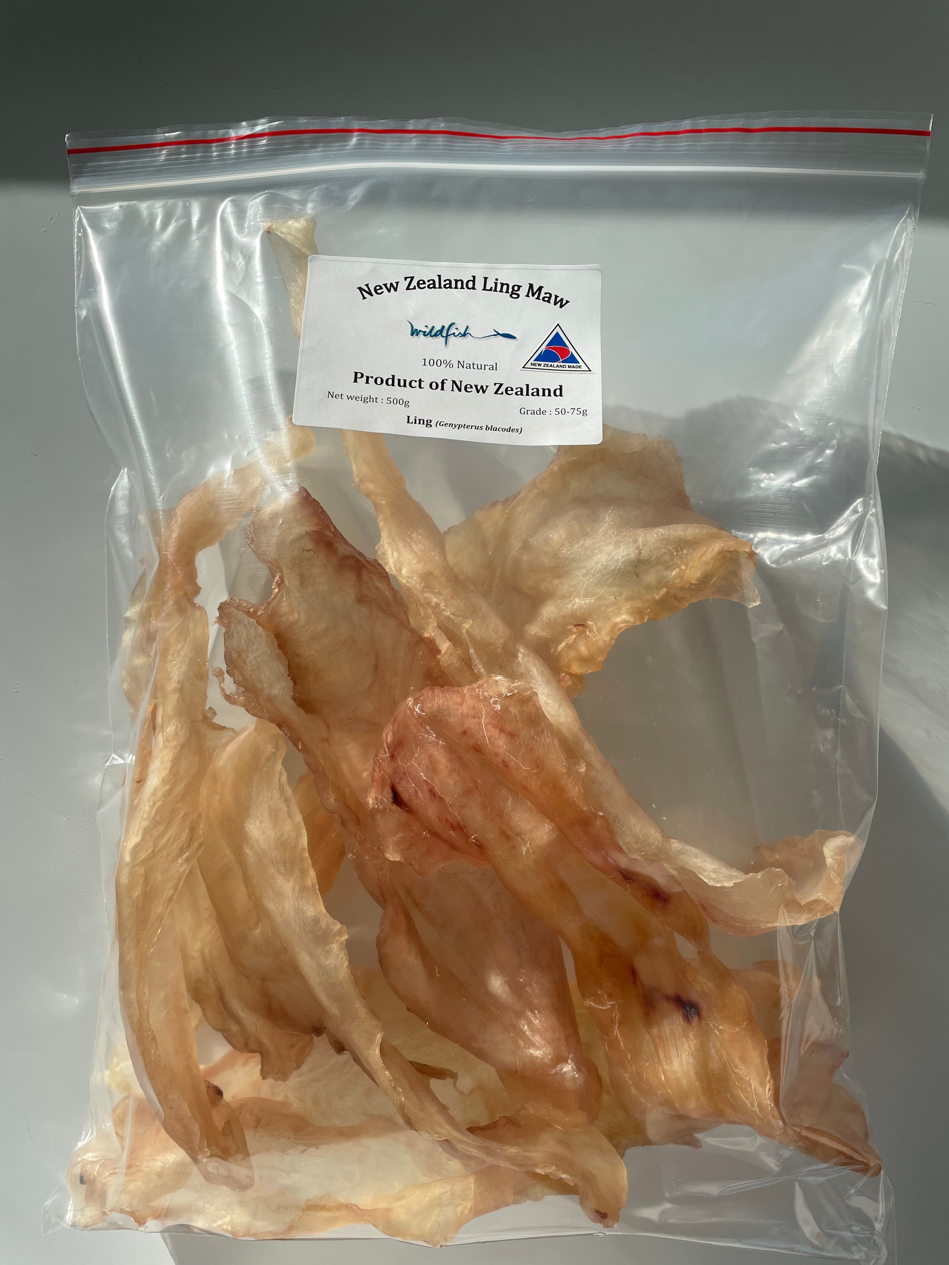 Dried Ling Maw - Caught in Cool & Clean NZ Waters | Wildfish – Wildfish ...